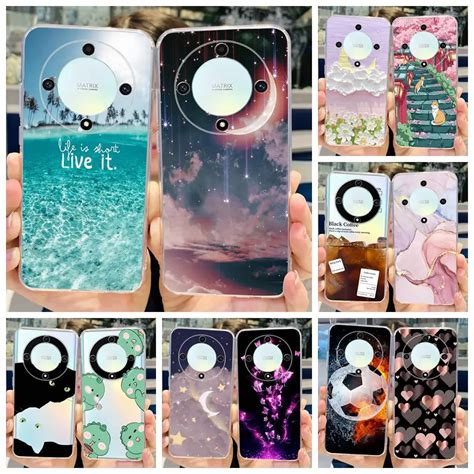 For Honor X9 X9a X9b 5g Case 2023 New Fashion Pattern Clear Bumper Capa