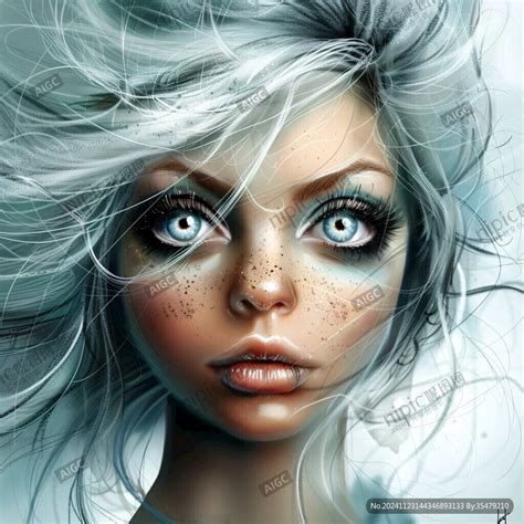 Ai创作图3d效果女孩 数字肖像插画 数字美女插画 原创厚涂 写实美女 鼠绘模特 Cg绘画作品 写实少女 超写实插画 3d美女 鼠绘美女插画 Poly风格 欧美插画 写实唯美插画 写实手绘美女