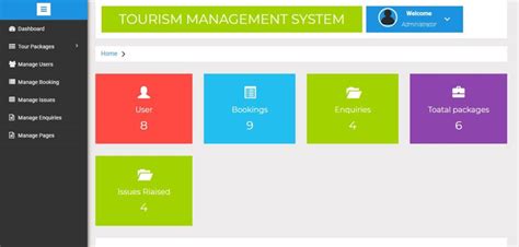 Tourism Management System Source Code In Php