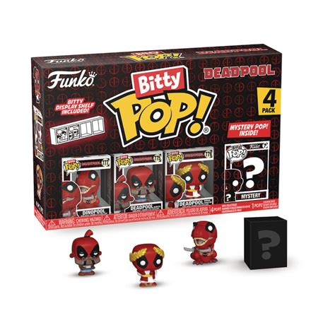 Bitty Pop Deadpool Dinopool 4pk Smallville Comics