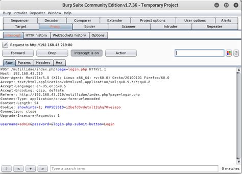 OWASP SQL Injection Authentication Bypass Using BurpSuite The