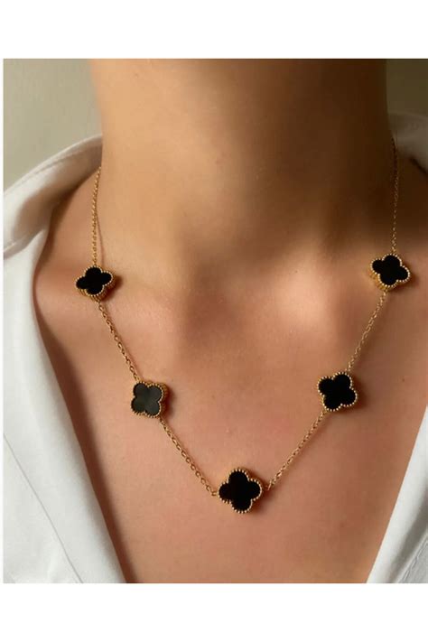 Accessories Van Cleef Model Gold Renkli Çelik Kolye Fiyatı Yorumları