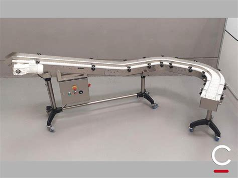 Transportador Curvo De Banda Modular TCBM C120 Z12 M25 MD