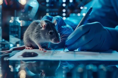 Laboratory Rat Experiment Premium Ai Generated Image