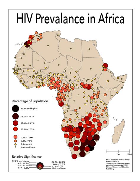 Hiv Prevalence In Africa 673 X 871 Oc Mapporn