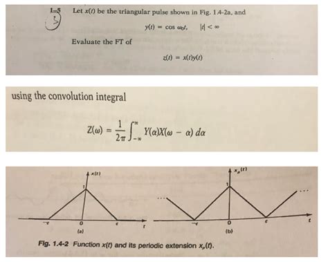 solved let x t be the triangular pulse shown in fig 14 2a