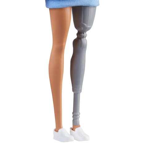 Mattel Barbie Fashionistas Doll Brunette Hair With Prosthetic Leg