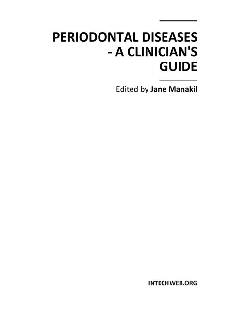 Pdf Periodontal Diseases A Clinicians Guide