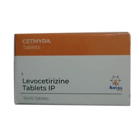 5mg Levocetirizine Tablet IP Packaging Type Box Packaging Size