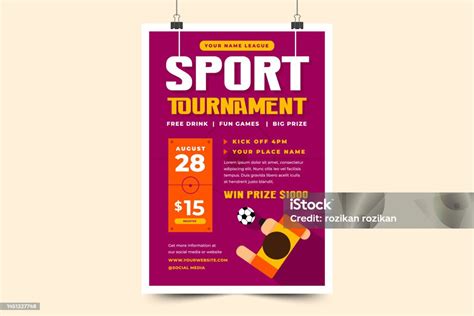 사용자 정의하기 쉬운 축구 토너먼트 스포츠 이벤트 전단지 또는 포스터 디자인 템플릿 경기 스포츠에 대한 스톡 벡터 아트 및 기타