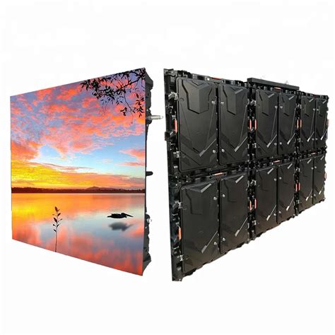 High Quality P156 Slim Led Digital Four Sided Advertising Billboard Small Fine Pitch Led