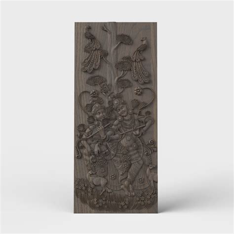 3d Model Stl Cnc Router File 3dprintable Indian Panel