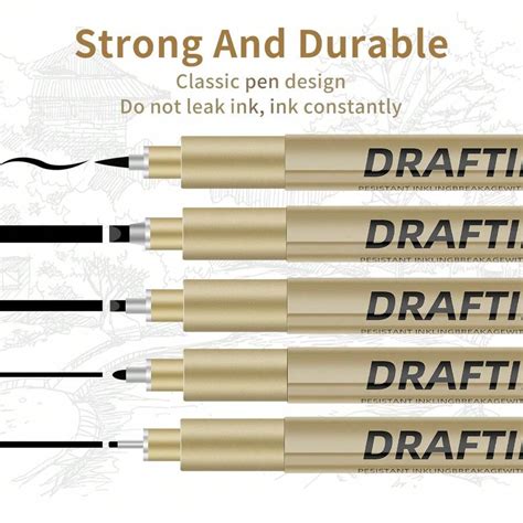 Art Walker Precision Micro Line Pens Set Of 9 Black Micro Pen