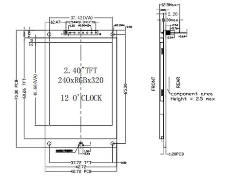 24 Inch Tft Module 240x320 St7789v Gmt024 08