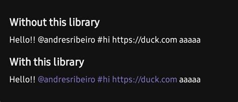 A Lib To Display Hyperlinks Automatically In React Native Link In