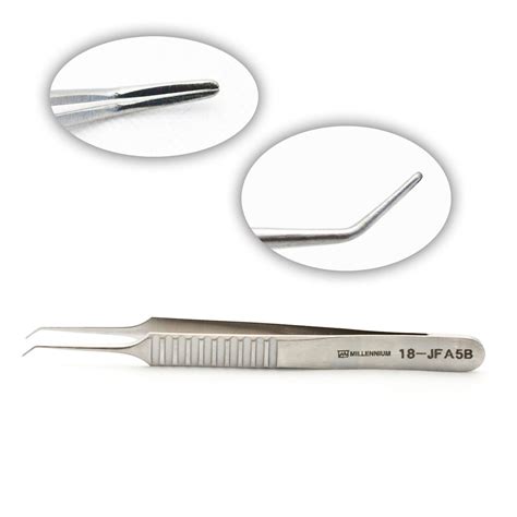 Forcep 11cm Long Flat Handle 9mm Wide 45deg 18 Jfa5b Millennium