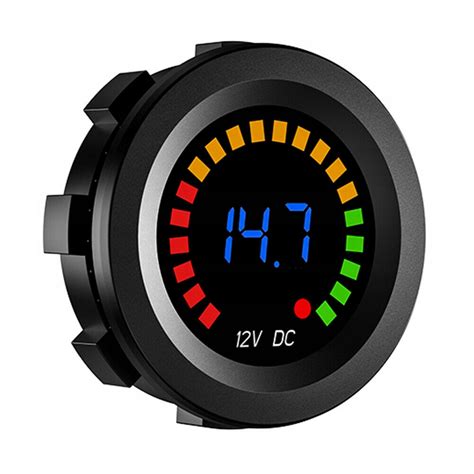 Miernik Woltomierz Samochodowy DC LCD 12V Auto 11468929459
