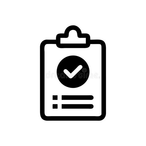 Effective Clipboard Checkmark Graphic Stock Illustration Illustration