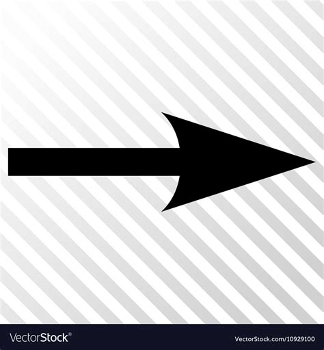 Sharp Arrow Right Icon Royalty Free Vector Image