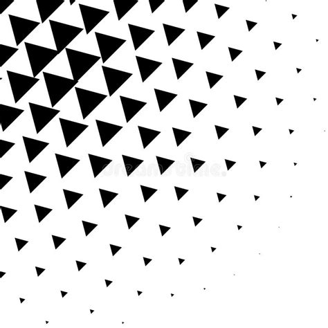 Triangles Halftone Vector Illustration Triangle Geometric Background Texture And Pattern Stock