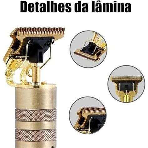 Maquina De Barbear Cortar Cabelo Aparador Profissional Barbeador