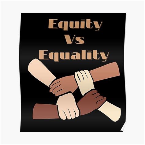 Equity Vs Equality Sticker Poster For Sale By Avantiss Redbubble