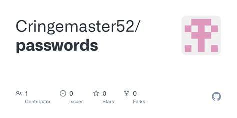 Github Cringemaster52passwords