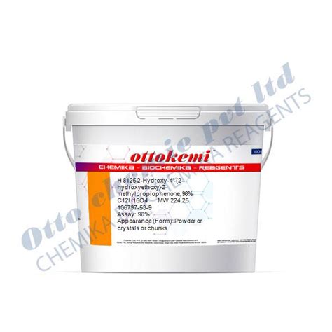 2 Hydroxy 4′ 2 Hydroxyethoxy 2 Methylpropiophenone 98 106797 53 9