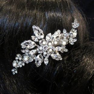 TheExquisiteBride Cheveux de mariée accessoires strass mariage