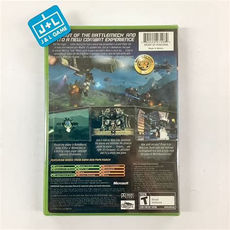 Mechassault 2 Lone Wolf Xb Xbox Jandl Game