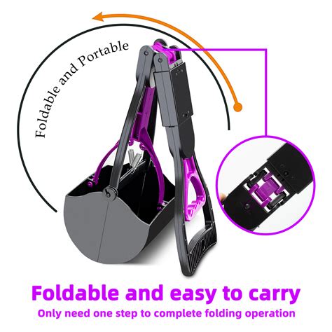 2bk Non Breakable Pet Pooper Scooper For Dogs And Cats With Long Handle
