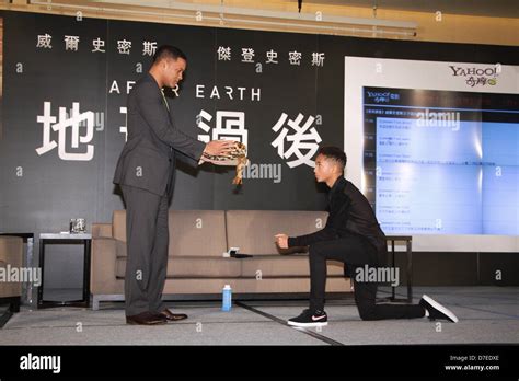 Will Smith And Jaden Smith At Press Conference Of After Earth In Taipei