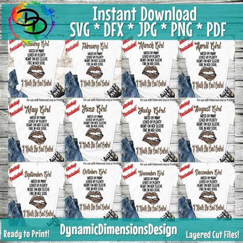 Leopard Birthday Girl Bundle Birthday Svg Lips Svg Birthday Bundle