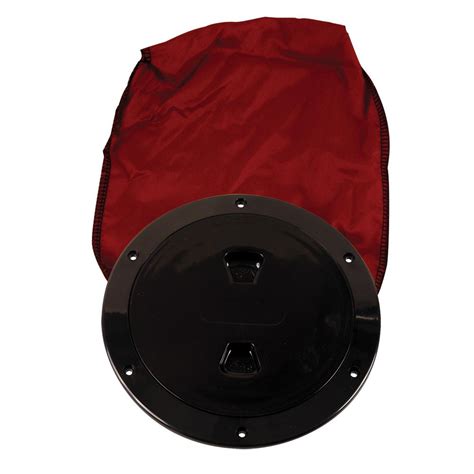 Beckson 6 Stow Away Deck Plate Black W12 Bag Img 1