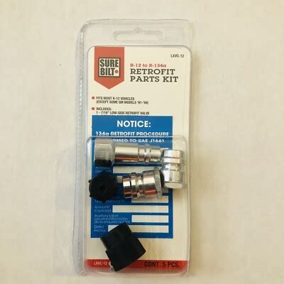 Sure Bilt Retrofit Parts Kit R 12 To R 134a Fits Most R 12 Vehicles