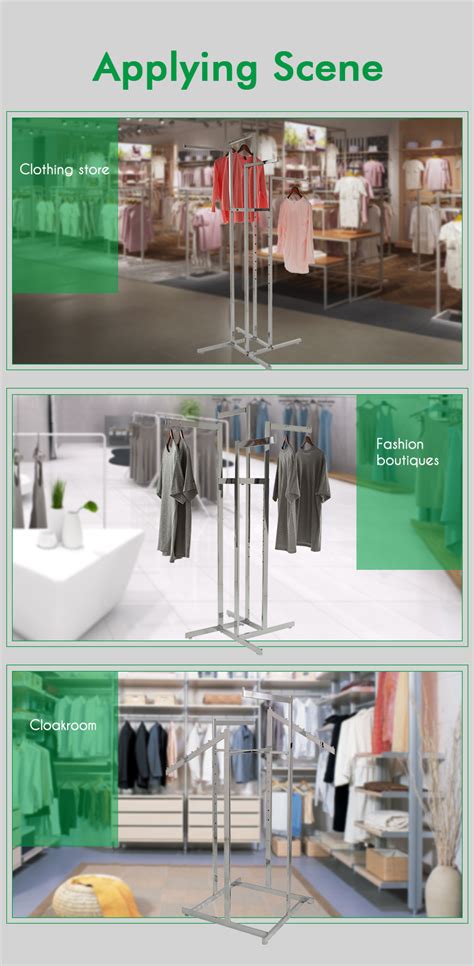 China 4 Way Chrome Plating Garment Racks China Garment Racks Coat Stand