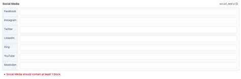Static Block With Min Rows Set To 1 Shows An Error When All Fields Are