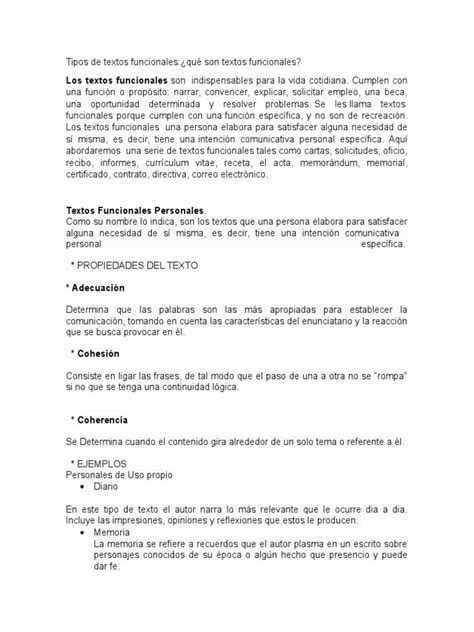 Tipos De Textos Funcionales Pdf Narración Metro Poesía