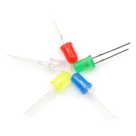 Optimus 100 Buahset Dioda Pemancar Lampu Led 5mm Dc25v 3v Merah