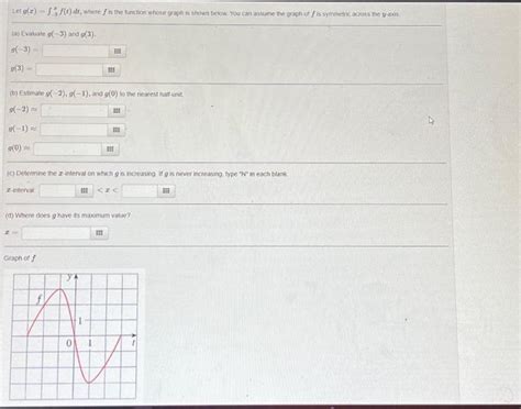 solved let g x ∫3xf t dt where f o the function whose