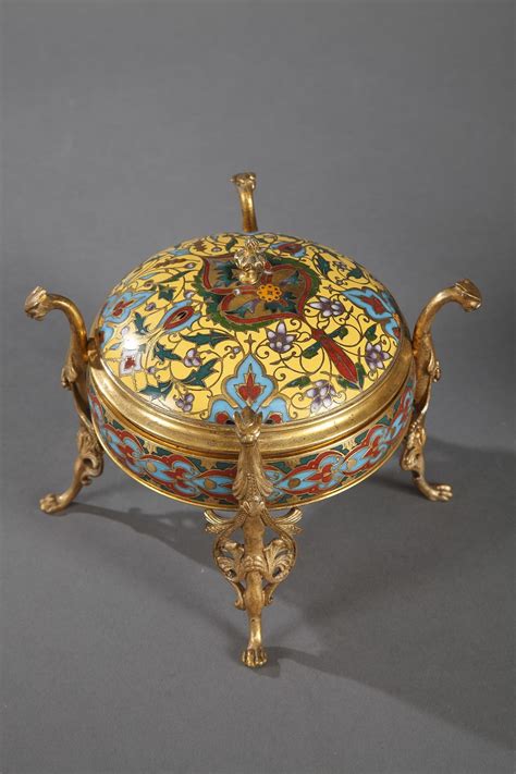 Lc Sevin And F Barbedienne Byzantine Sweet Box Tobogan Antiques