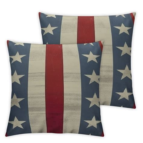 4th Of July Pillow Covers Set Of 2 American Flag Stars And Stripes