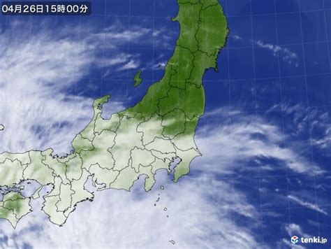 過去の気象衛星東日本2024年04月26日 日本気象協会 Tenkijp