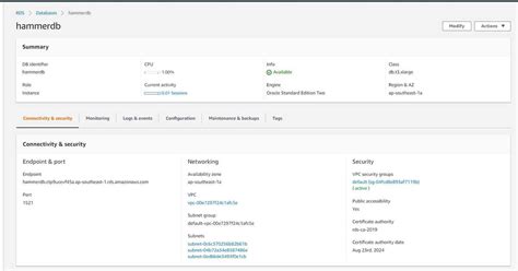 Test Table Audit On Aws Rds Using Hammerdb Technical Blog