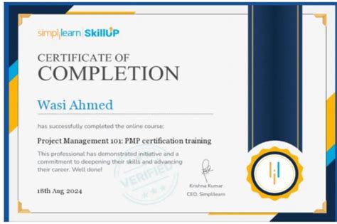 Wasi Ahmed On Linkedin I Am Happy To Share That I Have Obtained A New