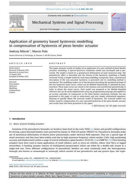 application of geometry based hysteresis modelling pdf