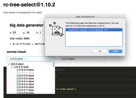 TreeSelect With Large Data Set Causes Browser To Become Unresponsive