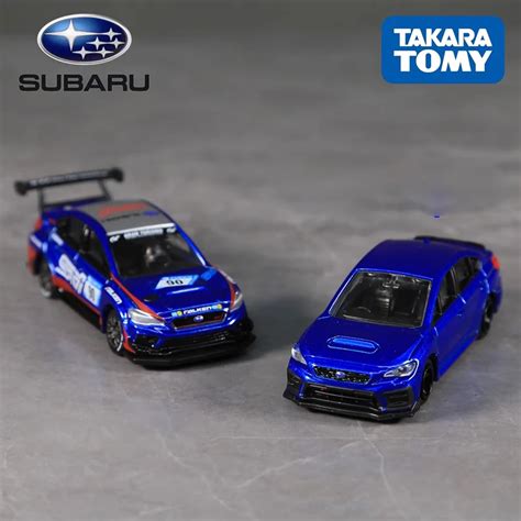 Tomy Jdm 스바루 Sti Wrx Brz 합금 자동차 다이캐스트 및 장난감 차량 어린이용 미니 소형어처 티몬