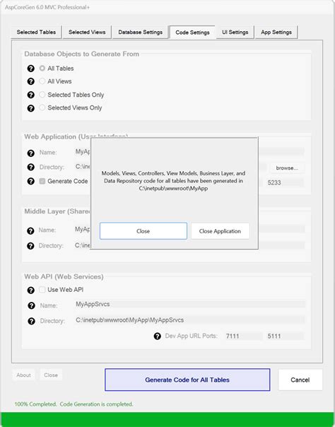 Aspcoregen 60 Mvc Product Screenshots