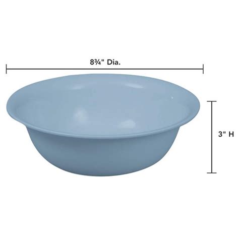 Sterilite 0717 Set Of Two 49 Ounce Bowls Washed Blue 07176h12